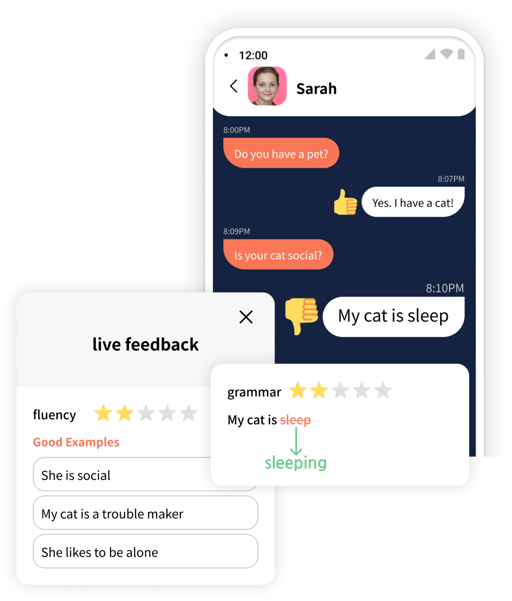 Deep Learning English - 1:1 Free Talking with AI Tutors