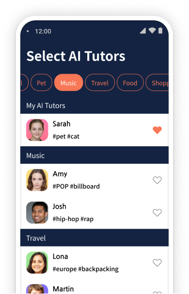 Deep Learning English - 1:1 Free Talking with AI Tutors